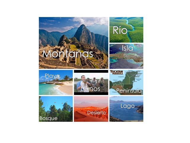 Geographic Features Spanish Free Activities online for kids in 3rd ...