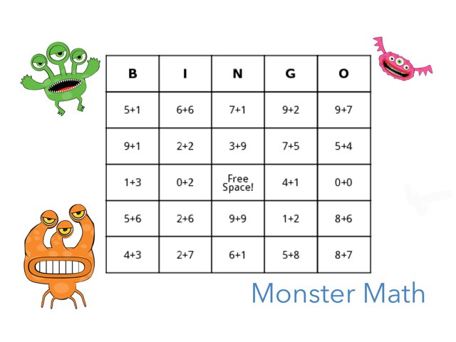 Addition Bingo Free Activities online for kids in 2nd grade by Jean Pincus