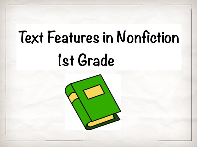 Text Features in Nonfiction Free Activities online for kids in 1st ...