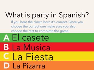 Spanish chapter 4 vocabulary Free Games online for kids in Nursery by ...