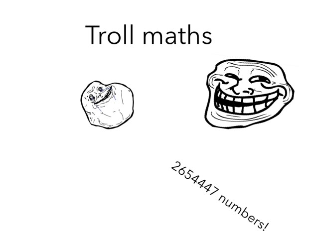 Troll maths. Free Games online for kids in Nursery by Ben Harrison