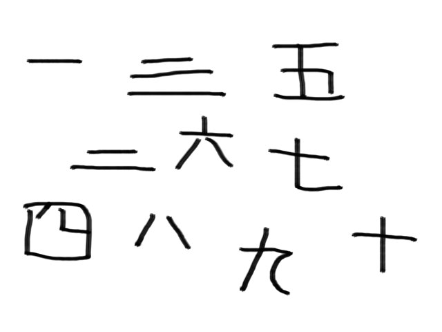 Japanese 1 to ten numbers in kanji Free Games online for kids in ...