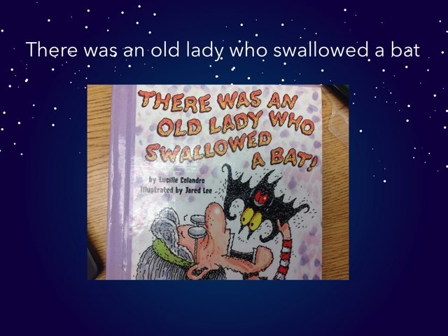 There was an old lady who swallowed a bat Free Activities online for ...