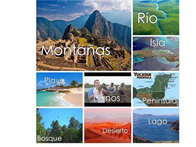 Geographic Features Spanish Free Activities online for kids in 3rd ...