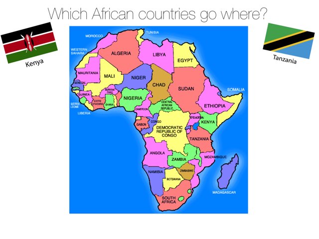 Geography - African Countries Puzzle Free Games online for kids in ...