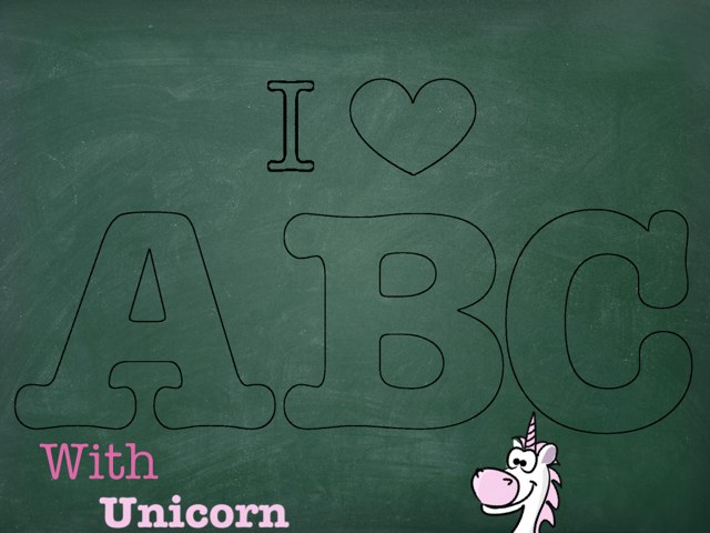 I Heart Abc With Unicorn | Online Activities | Language Studies (Native ...