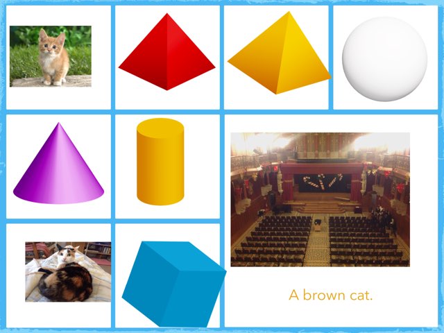 Match the 3d shapes Free Games online for kids in Nursery by Julio Magrasó