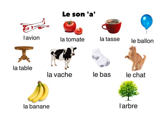 Le Son 'a' Free Activities online for kids in 1st grade by Laura Robin