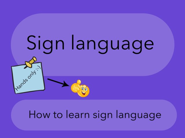 Learning Simple Sign Language Free Activities online for kids in 4th ...