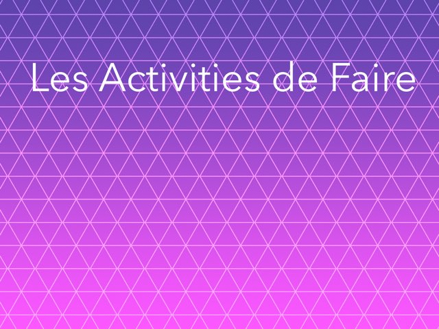 Les Activities De Faire Free Games online for kids in Nursery by Maddy ...