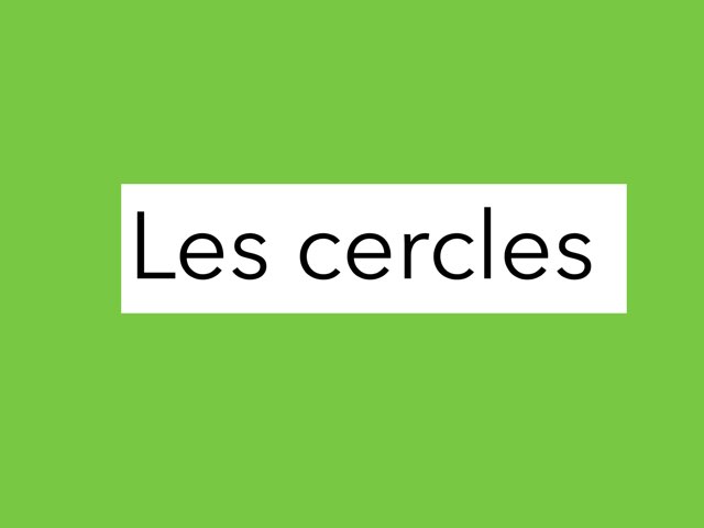 Les Cercles Free Activities online for kids in 7th grade by Marcelin ...