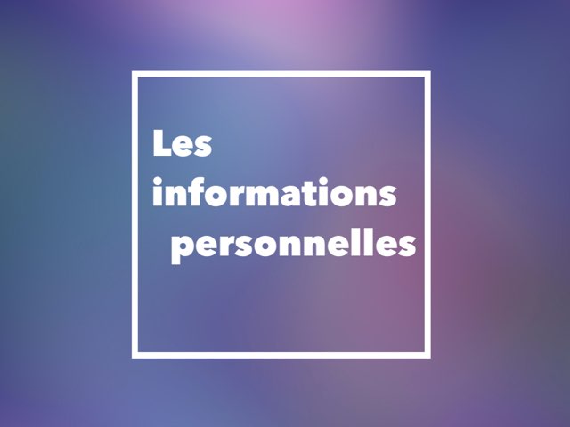 Les Informations Personnelles Free Activities online for kids in ...