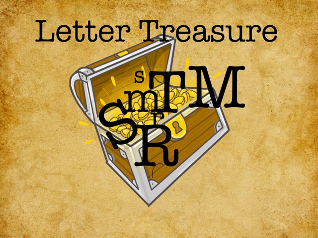 Letter Treasure R,S,M,T Free Games online for kids in Pre-K by Hannah Stork