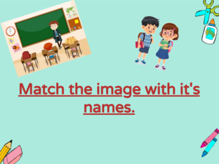 MATCH THE IMAGE Free Activities online for kids in 1st grade by shikha