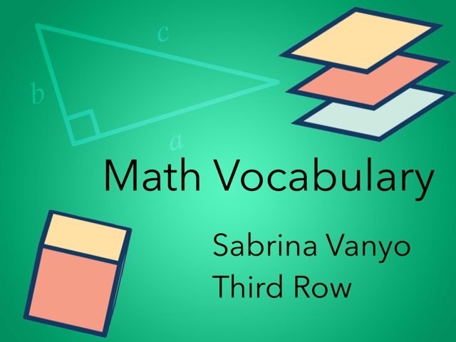 Math Vocabulary Free Activities online for kids in 9th grade by Sabrina ...