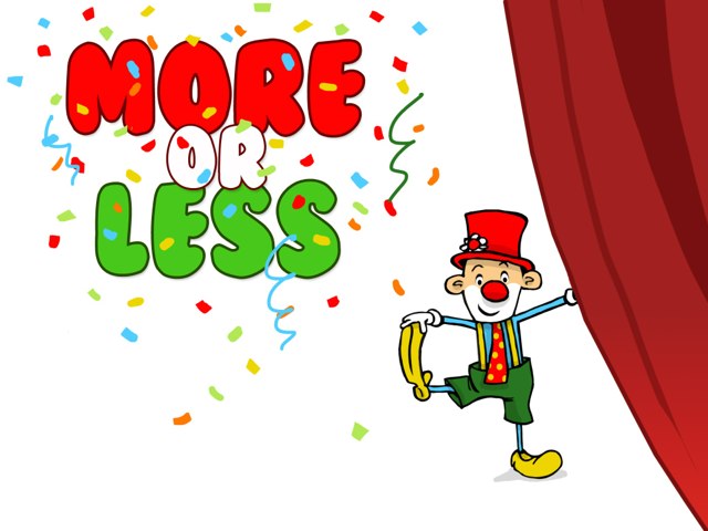 More Or Less Free Games online for kids in Nursery by Baruyo Illustrator