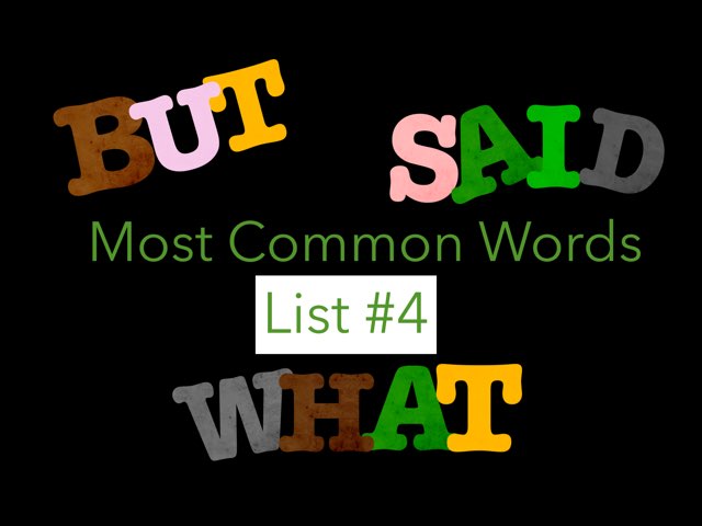 Most Common Words List #4 Free Activities online for kids in ...