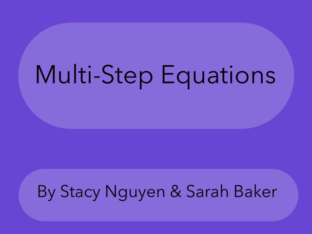 Multi Step Equations Free Activities online for kids in 5th grade by ...
