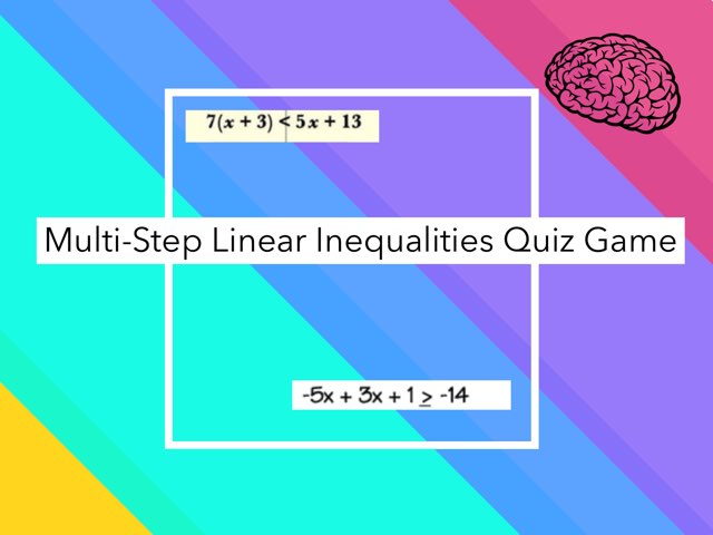 Multi-Step Linear Inequalities Free Activities online for kids in 5th ...