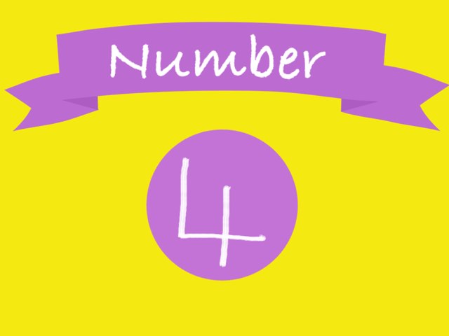 Number 4 | Math Games | TinyTap