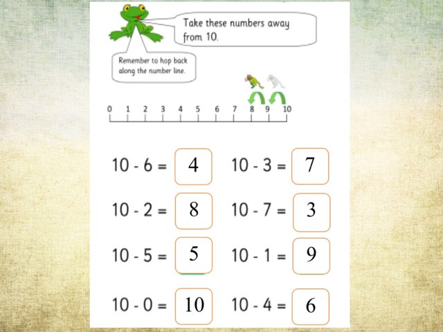 Tinytap Number Line Subtraction Math