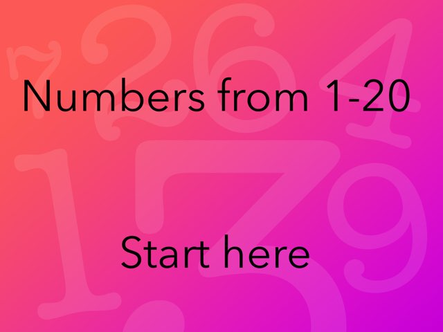 Math | Numbers From 1-20 | TinyTap
