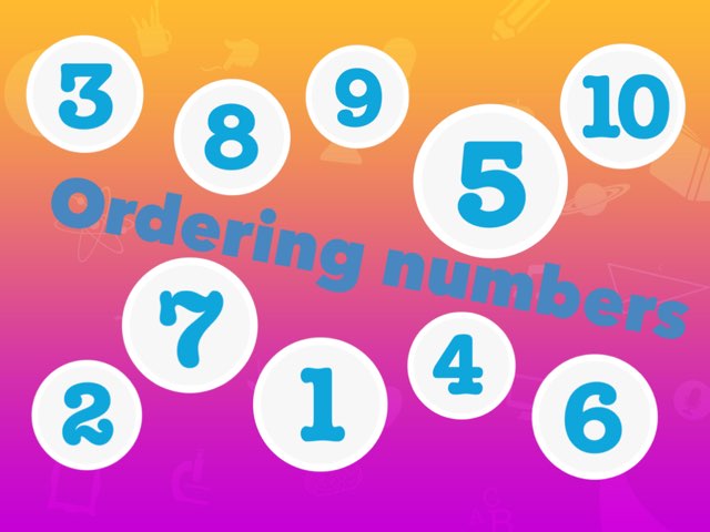 Ordering Numbers Free Games online for kids in Nursery by Ashleigh Chisholm