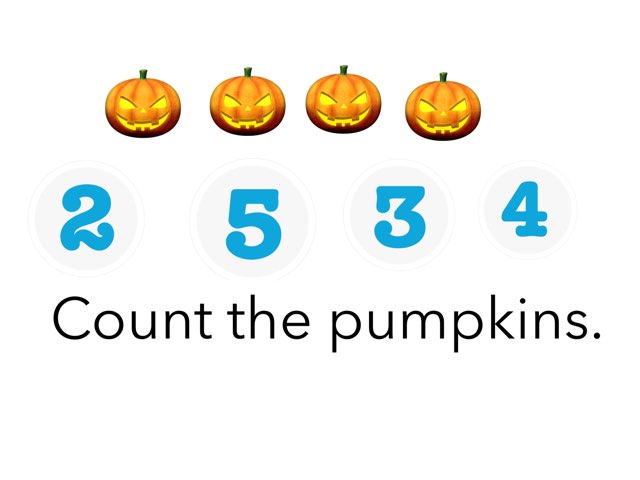 Pumpkin Counting Free Activities online for kids in Kindergarten by ...