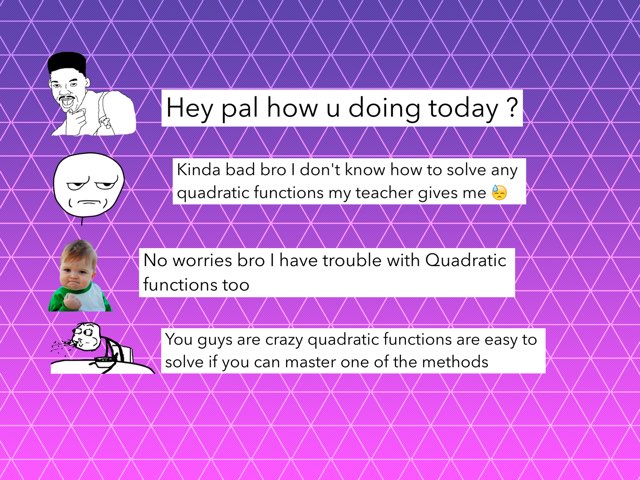 Quadratic Functions Free Games online for kids in Nursery by Chris Quintero