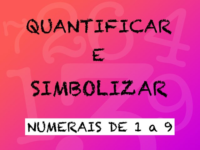 Quantificar e simbolizar - 1 a 9 Free Games | Activities | Puzzles ...