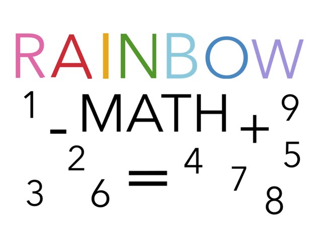Rainbow Math Free Activities online for kids in 1st grade by Mrs Chubb