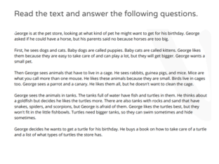 Reading Free Activities online for kids in 3rd grade by Citlalli Espinosa