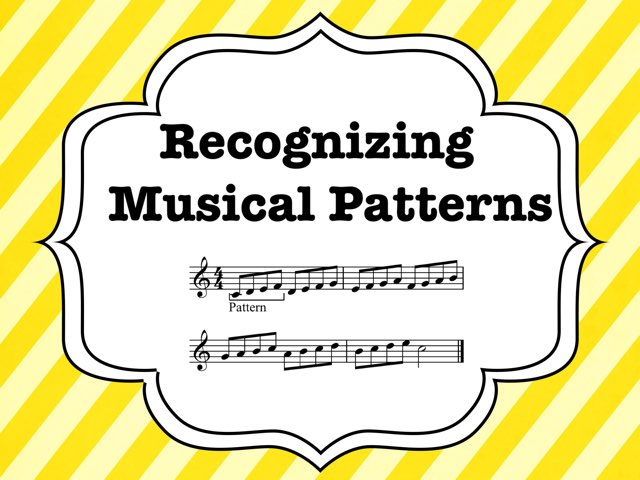 Recognizing Musical Patterns Free Activities online for kids in 1st ...