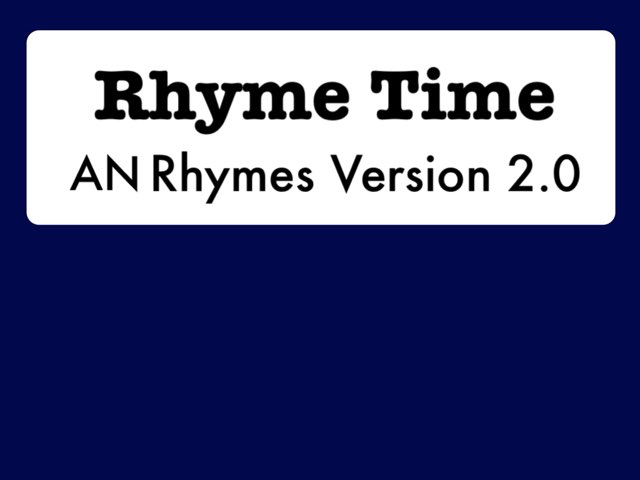 Rhyme Time (AN Rhymes 2.0) Free Activities online for kids in ...