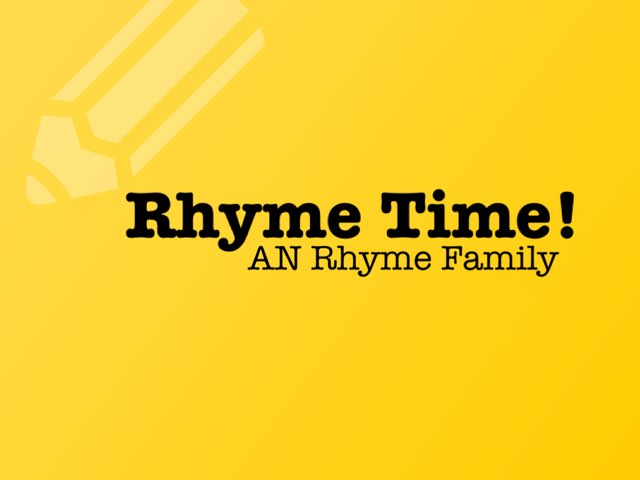 Rhyme Time With AN Rhyming Family | Online Activities | Language ...