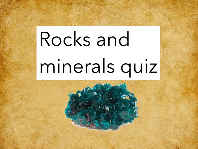 Rocks And Minerals Quiz Free Games online for kids in Nursery by Leslie ...