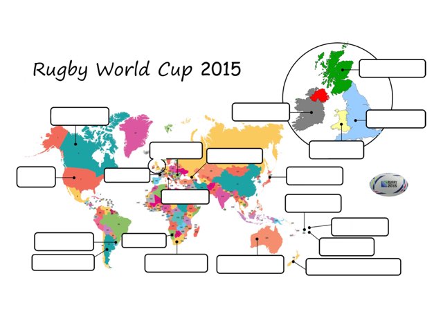 Rugby World Cup 2015 Map Of Teams Free Activities online for kids in ...