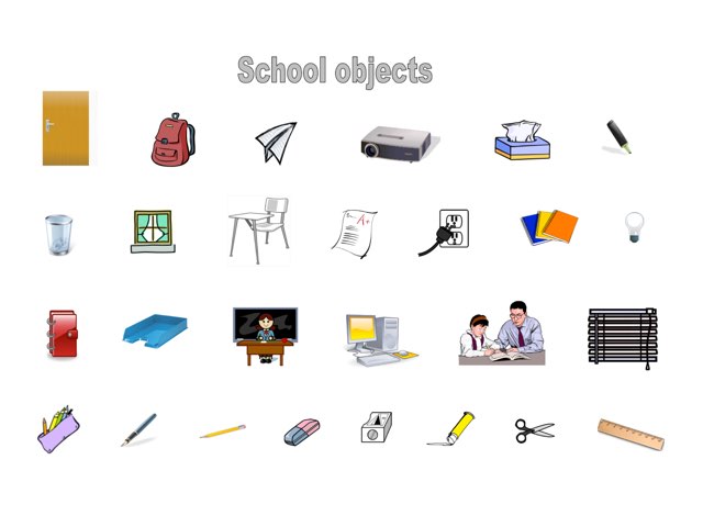 School objects Free Activities online for kids in 5th grade by Mrs Savourat