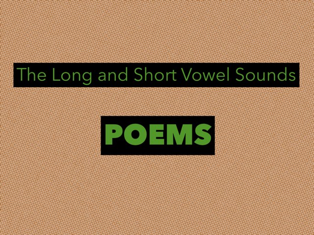 Short And Long Vowel Poems Copy Free Activities online for kids in ...