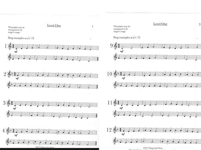 Sight Reading Level One Pages 1 & 3 Free Games online for kids in ...