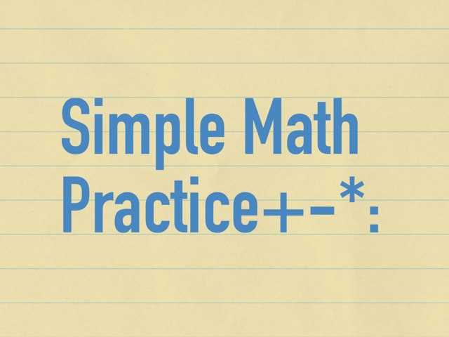 Simple Math Puzzle | Game | TinyTap