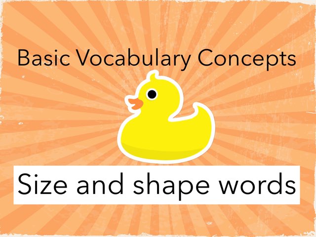 Size And Shape Words | Online Activities | Language Studies (Native ...