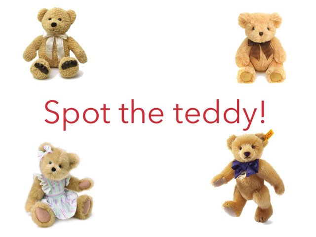 Spot The Teddy! Free Games online for kids in Nursery by Niamh molloy
