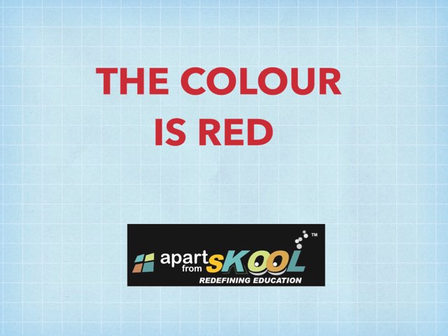 THE COLOUR IS RED | Math Games | TinyTap