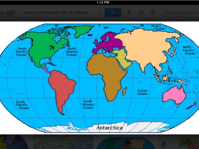 The Continents Free Games online for kids in Nursery by Frazzled Teacher