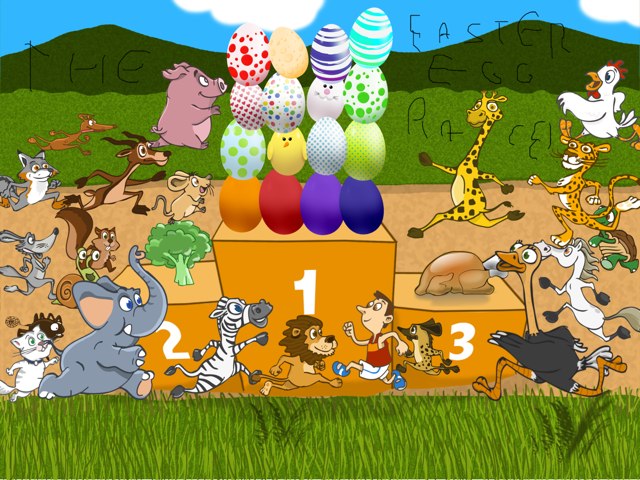 The Easter Egg Race! Free Games online for kids in Nursery by Valeria ...