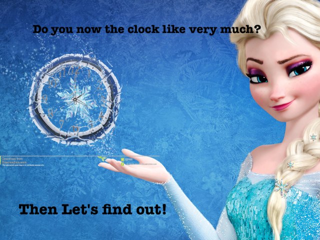 The Frozen Clock Free Games online for kids in Pre-K by Sofia Cardenas