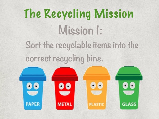 The Recycling Mission Free Activities online for kids in Kindergarten ...