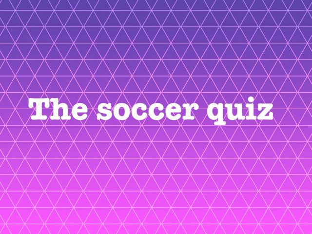 The Soccer Quiz Free Games online for kids in Nursery by Gabriel ...
