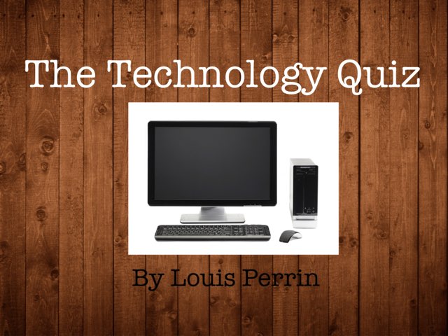 The Technology Quiz Free Activities online for kids in 1st grade by ...